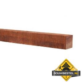 Balk van gezaagd azobe hout ️ Bouwbestel